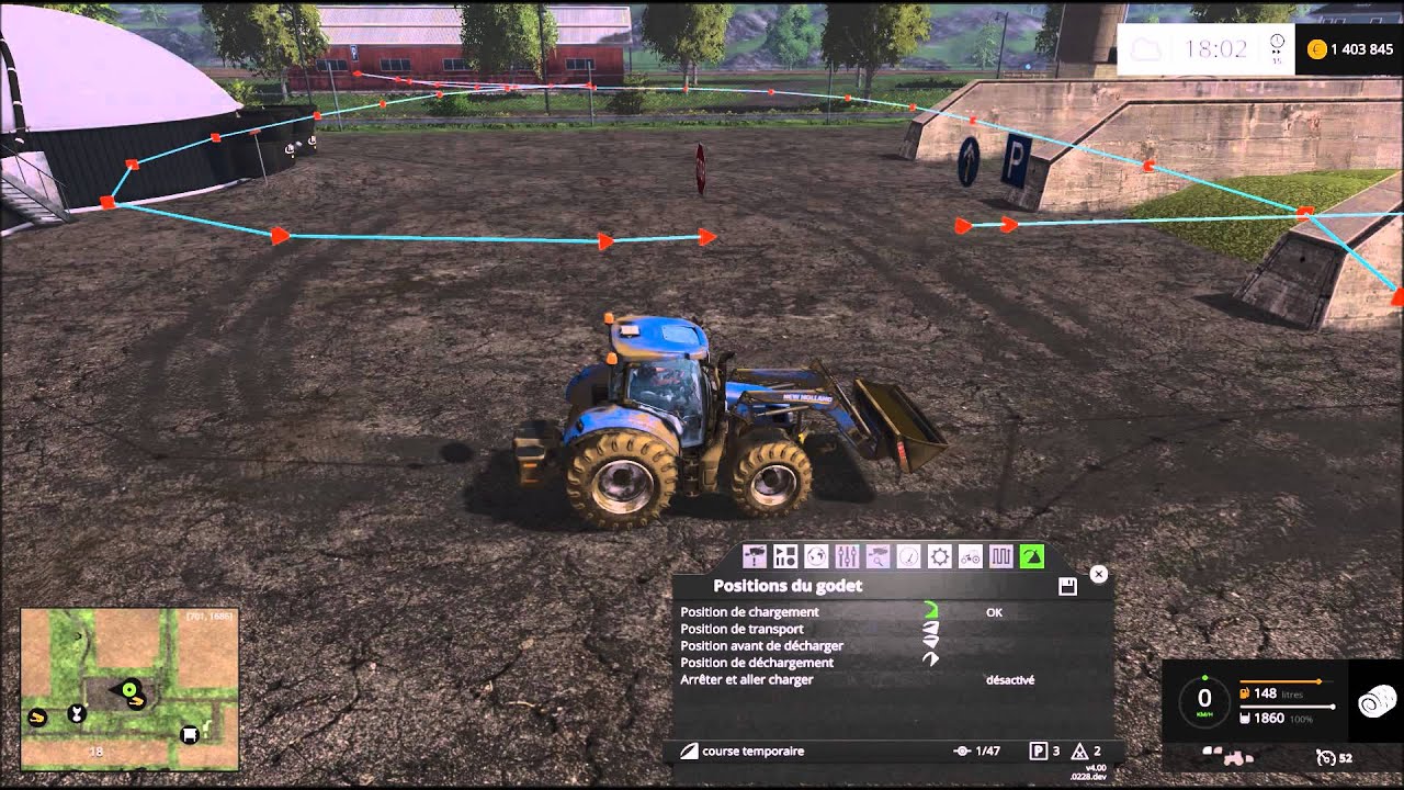 COURSEPLAY Comment utiliser le courseplay au BGA - YouTube