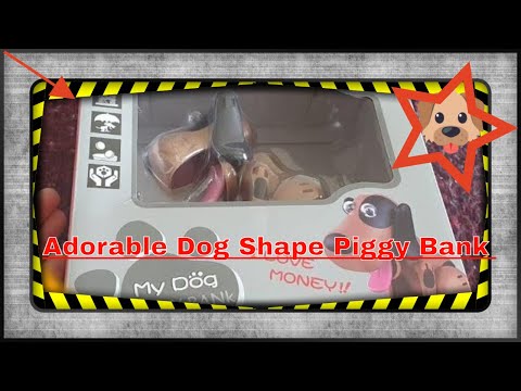 Unboxing My Dog Shaped Piggy Bank - YouTube