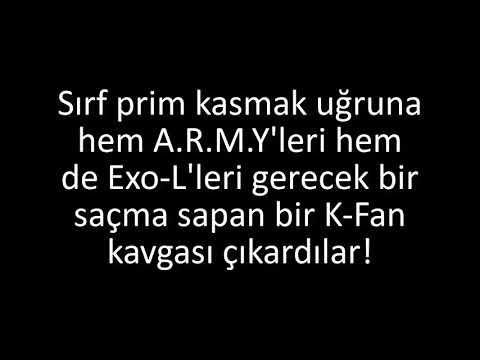 Bts Exo kavgası bu kadarida fazla !!!!!