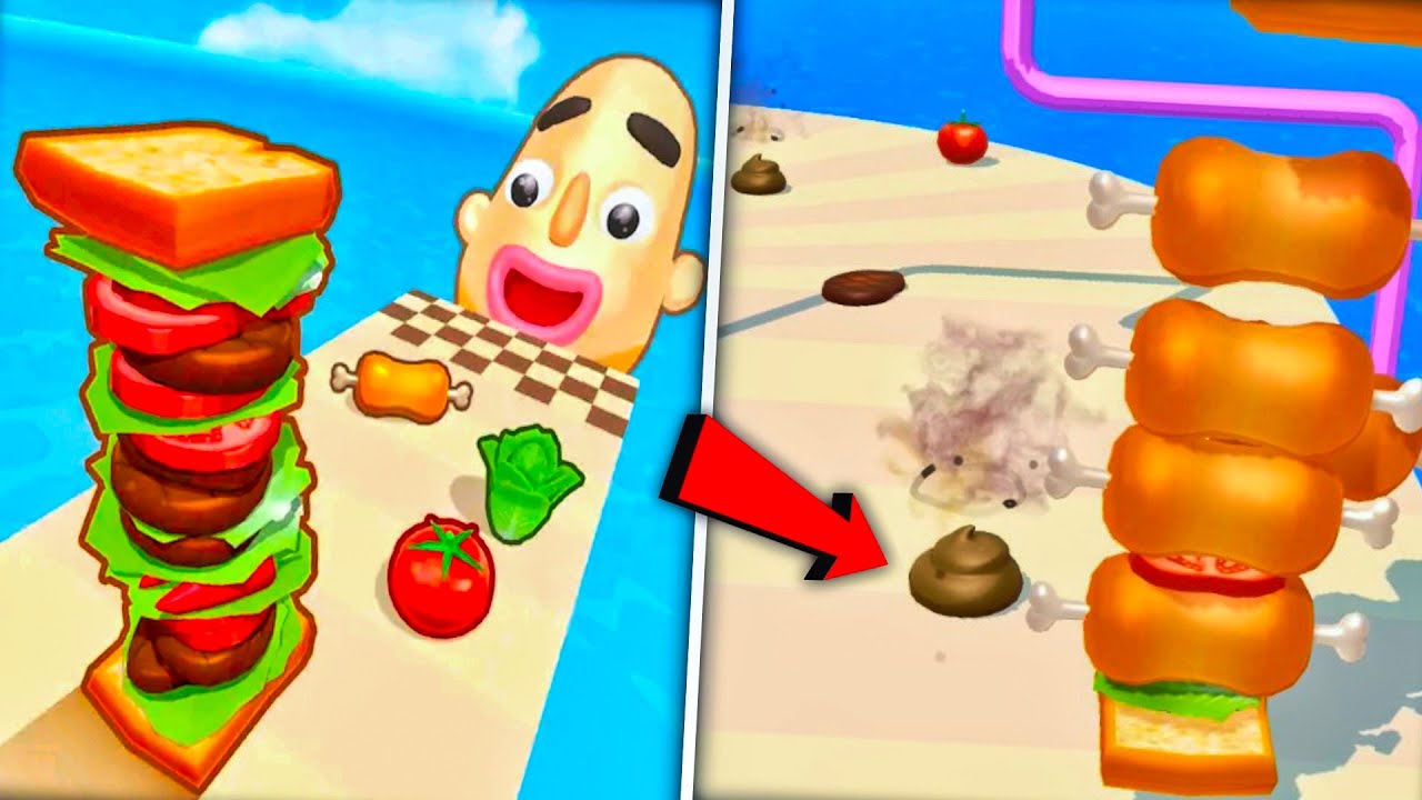 Sandwich Runner Games All Levels Mobile Gameplay Walkthrough Update ...