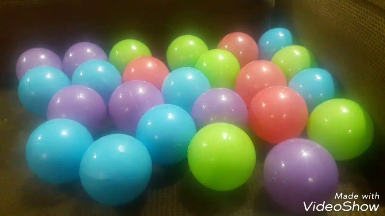 learn colors with colorful balls - toys toys play - YouTube