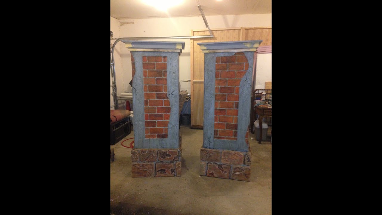 Cemetery Columns Build Part 2 - YouTube