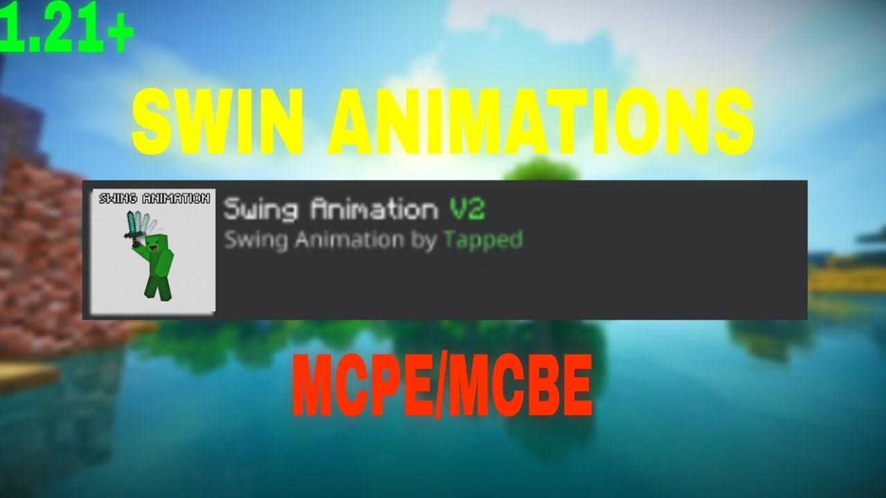 Swing Animations V2 Texture Pack For MCPE/MCBE (Best Pack Ever!) - YouTube