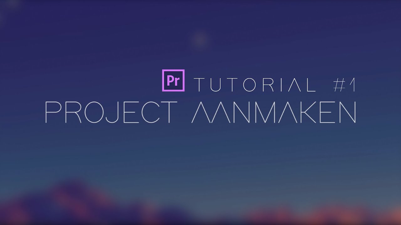 Adobe PREMIERE Tutorial #1 | project aanmaken + settings - YouTube