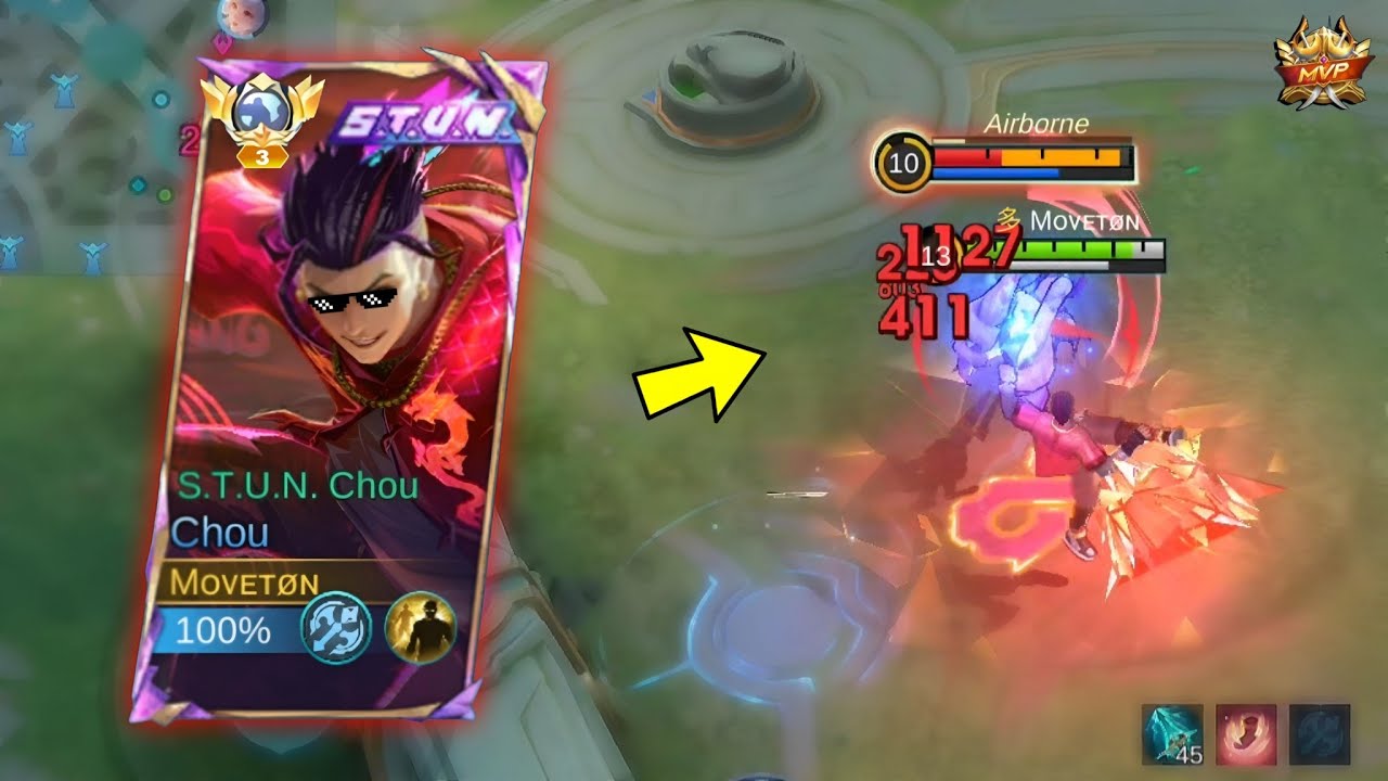 ONE OF THE BEST SKINS ON CHOU | Gameplay | Mobile legends - YouTube
