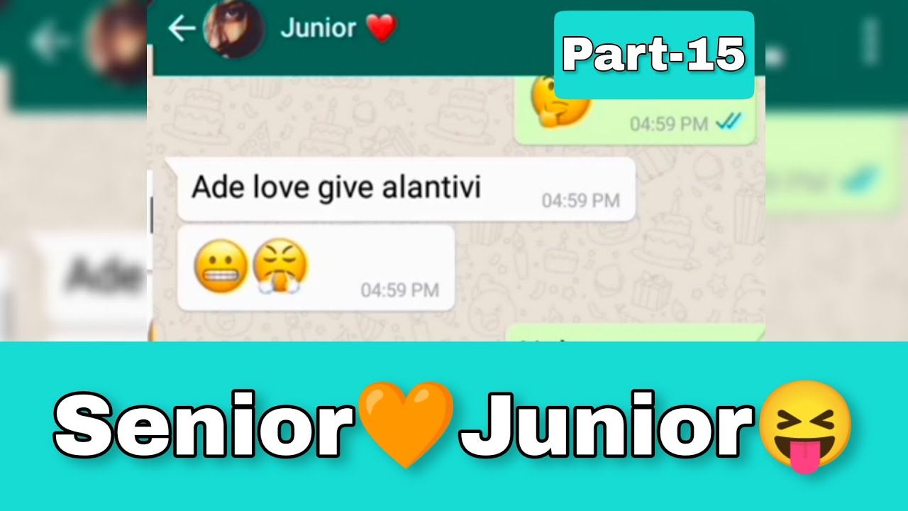 Part-15 || Senior & junior😜 || Must Watch || Text Lover - YouTube