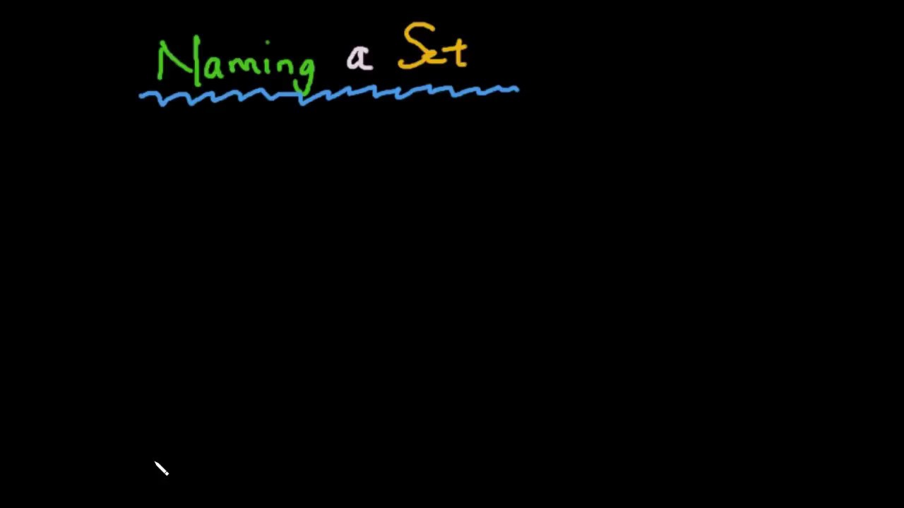 Set theory :Lesson 3 (Naming a Set) - YouTube