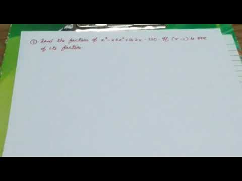 Horner's Method of synthetic Division | Finding Factors | Harsha's ...