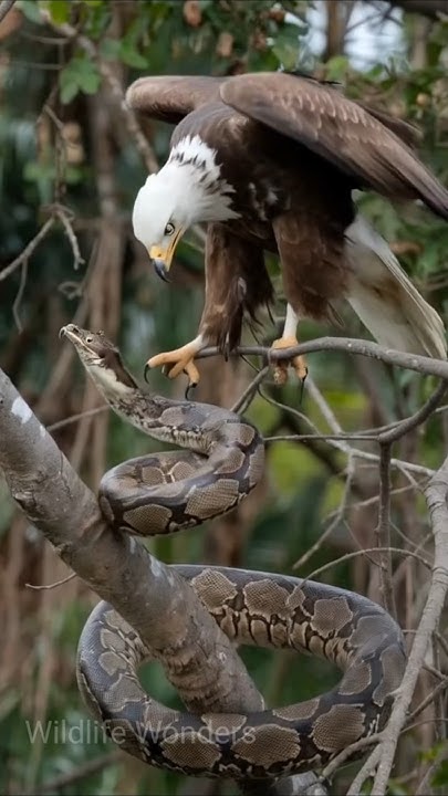 🔥 Python vs. Eagle #wildlife #animals #animalworld #nature #shorts # ...