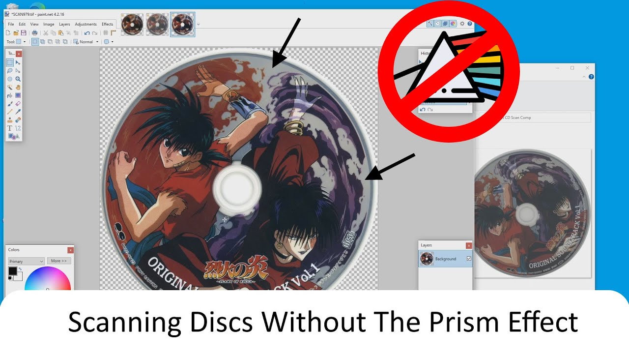CD Disc Scanning Without Reflective Prism Effect - YouTube