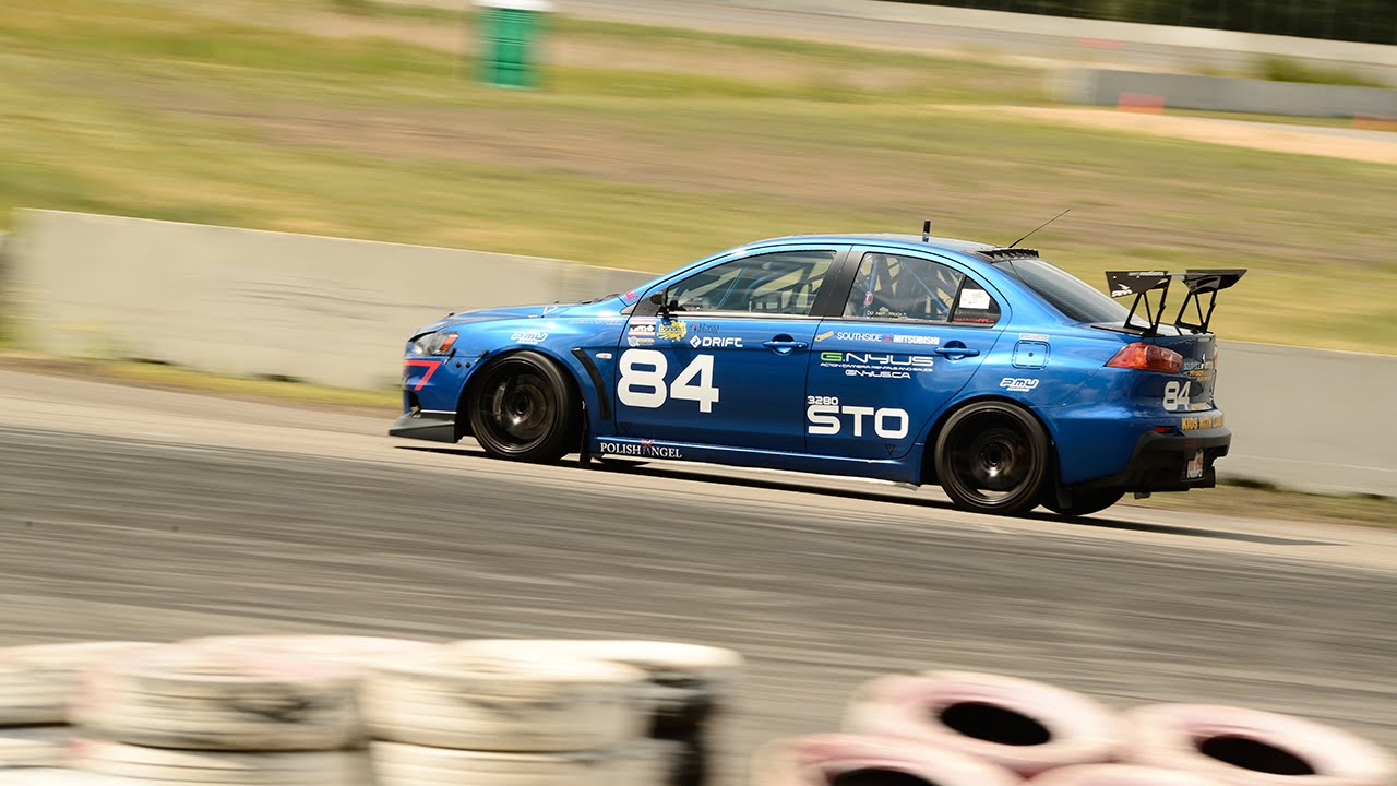 Ride Along With Sean's STO Evo X Race Car - YouTube