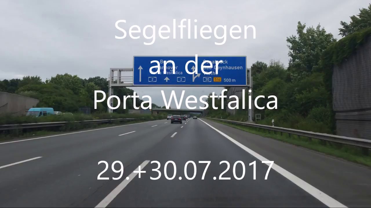 Segelfliegen an der PortaWestfalica - YouTube