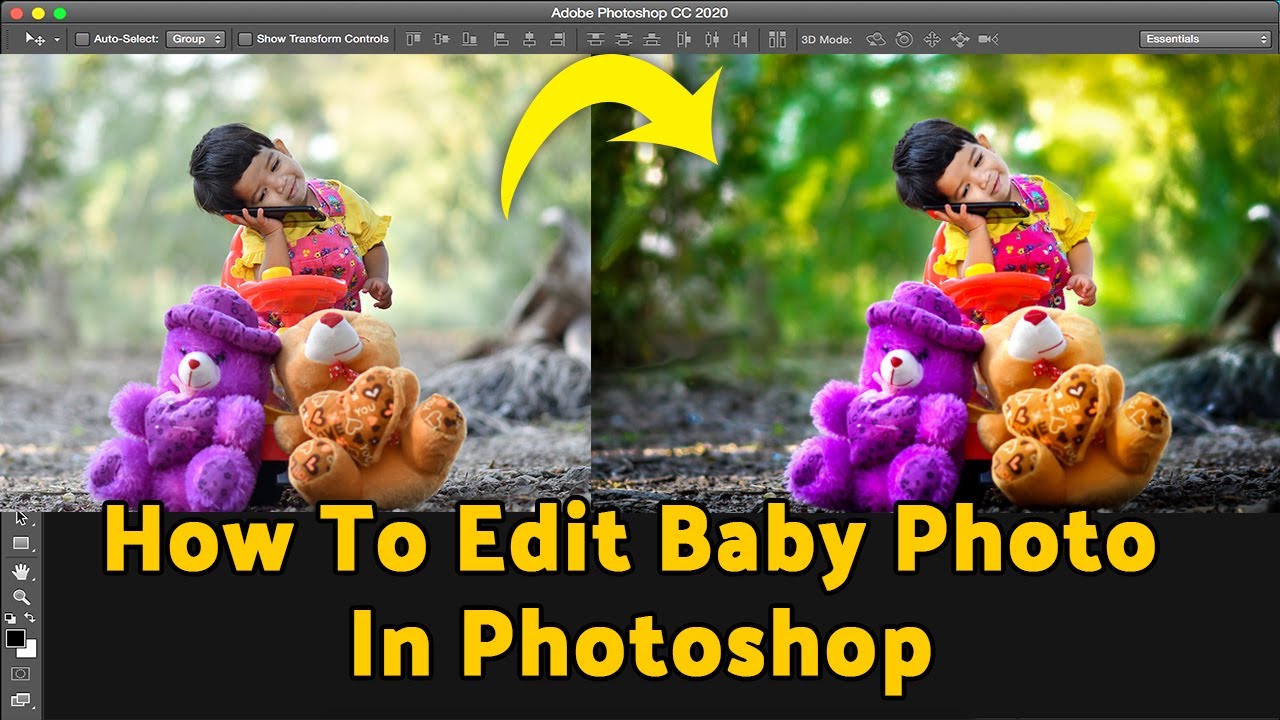 How to edit baby photos in Photoshop tutorial | baby photo editing 2021 ...