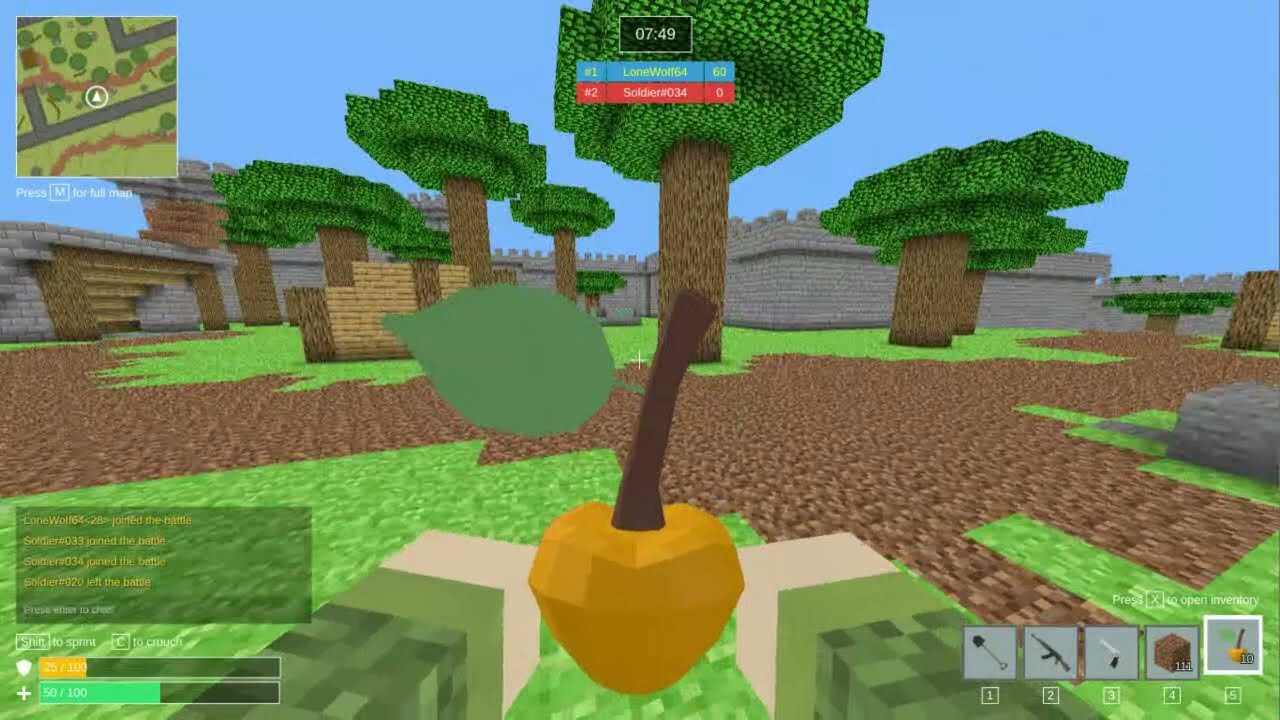 Voxiom io Free For All But With Minecraft Texture Pack - YouTube