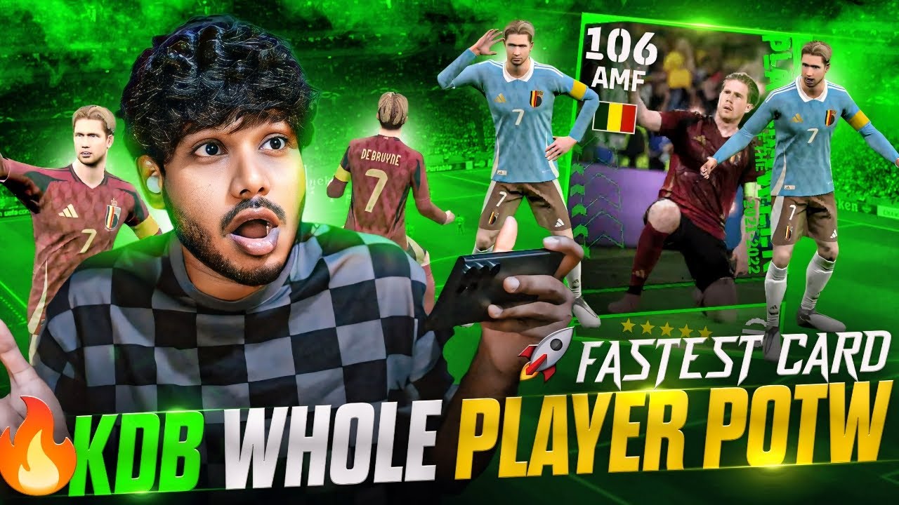 NEW POTW HOLE PLAYER KDB CARD IS HIS BEST CARD 🔥 MAGICAL DRIBBLES ...