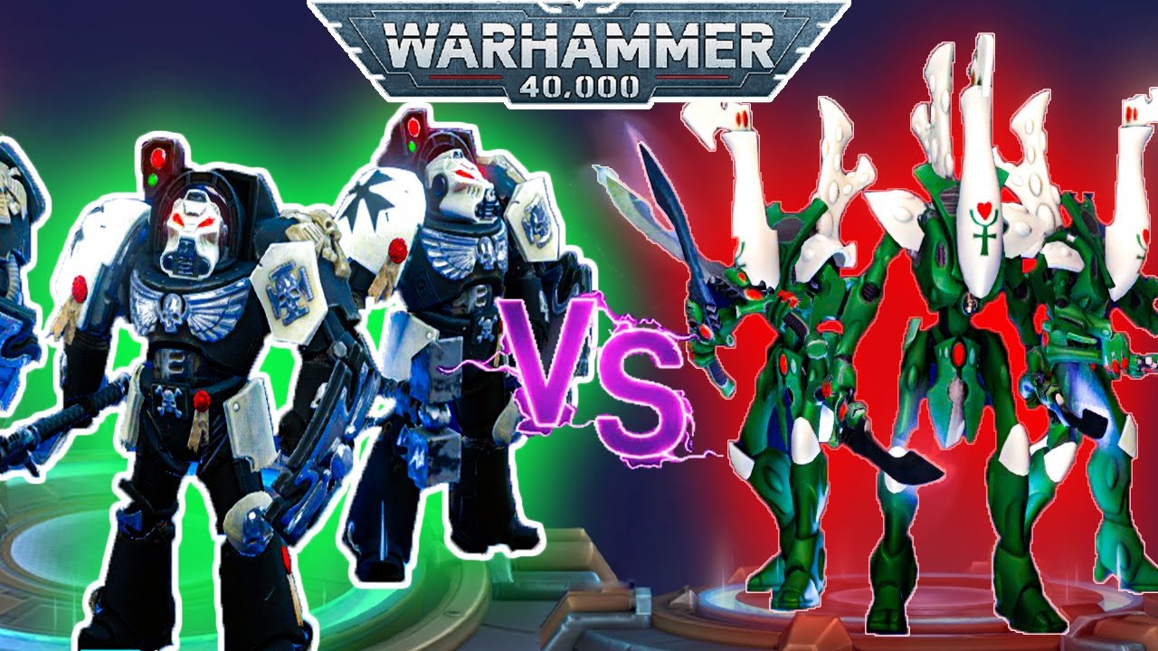 ASSAULT TERMINATORS vs WRAITHBLADES - Warhammer 40k - Cinematic Battle ...