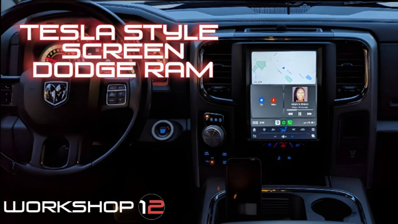 Workshop 12 || Tesla Style Screen || Dodge RAM || Installation Video ...