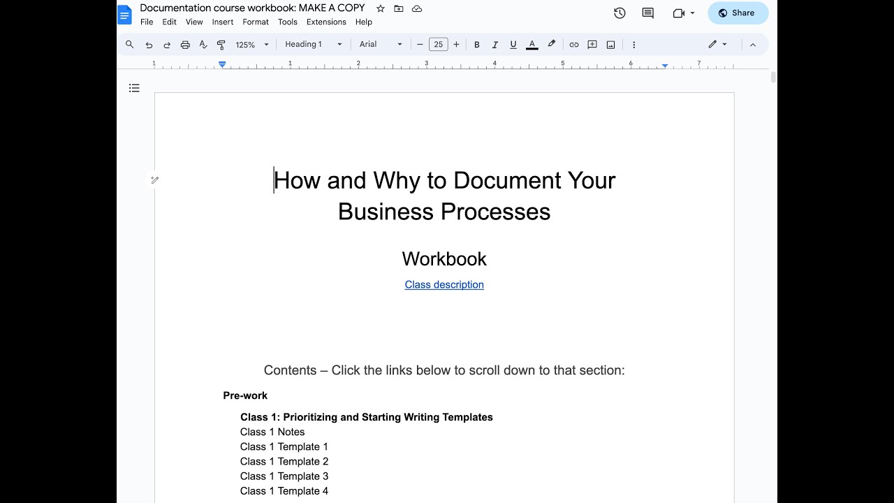 Documentation course workbook - YouTube