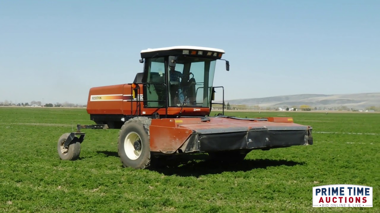 2005 Hesston 9260 Rotary Knife Swather - YouTube