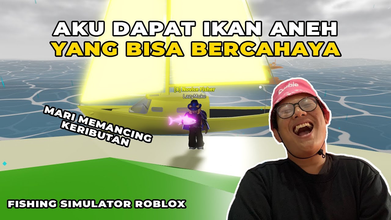 AKU JADI NELAYAN YANG MEMANCING KERIBUTAN Fishing Simulator Roblox #1 ...