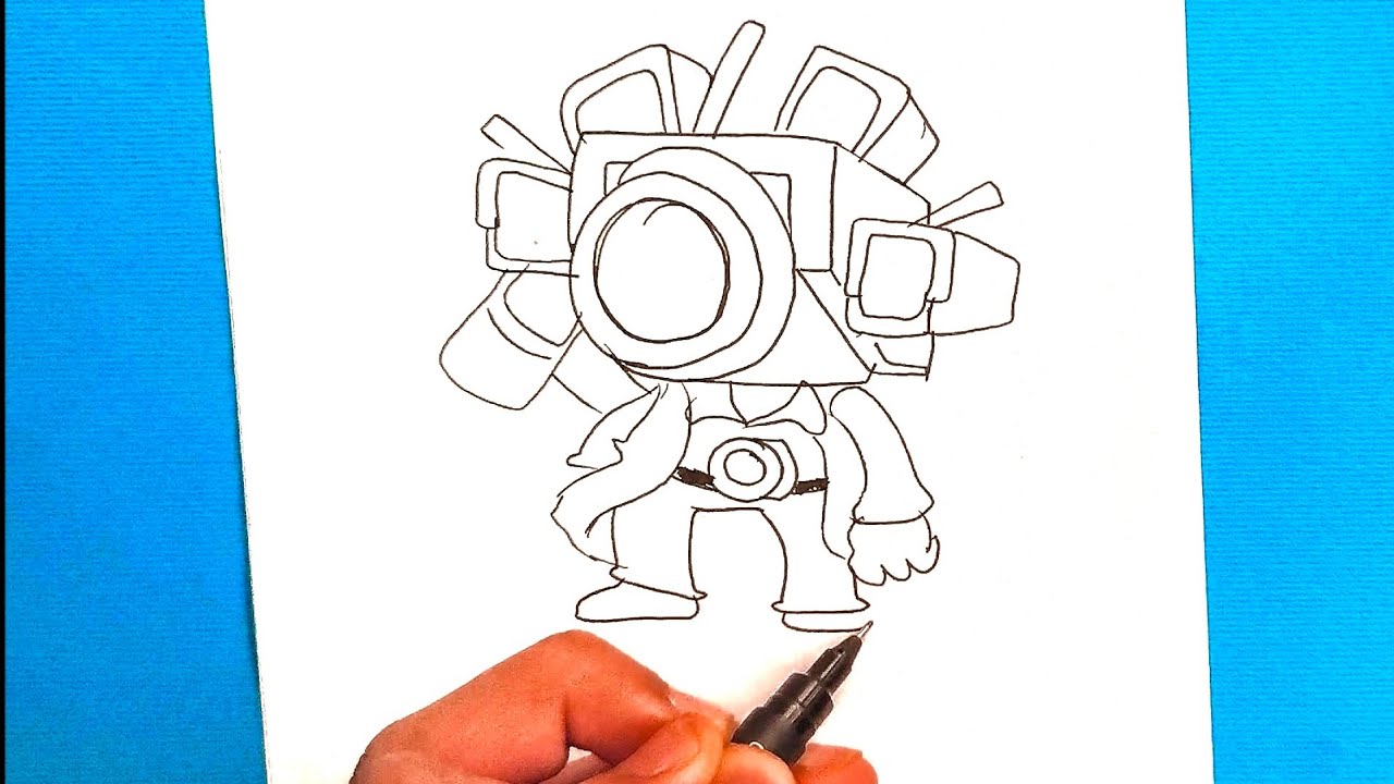 How To Draw Camer Man From Skibidi Toilet 🚽 - YouTube