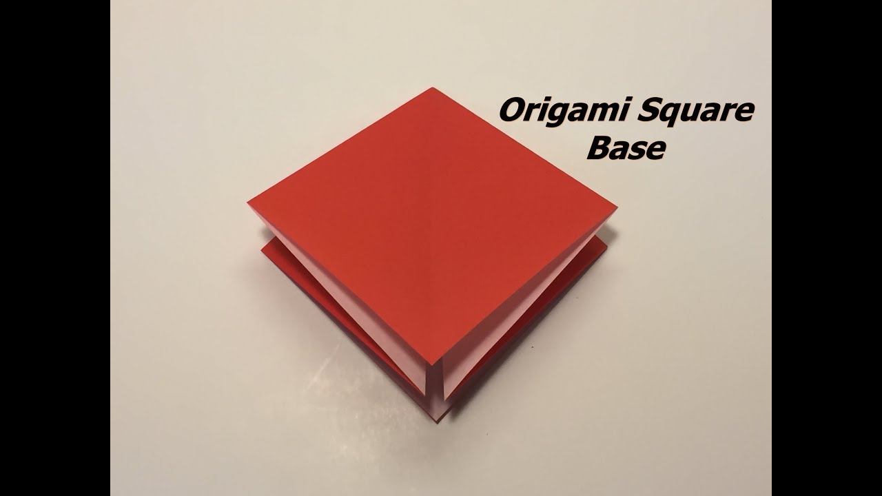 Origami Square Base folds - YouTube