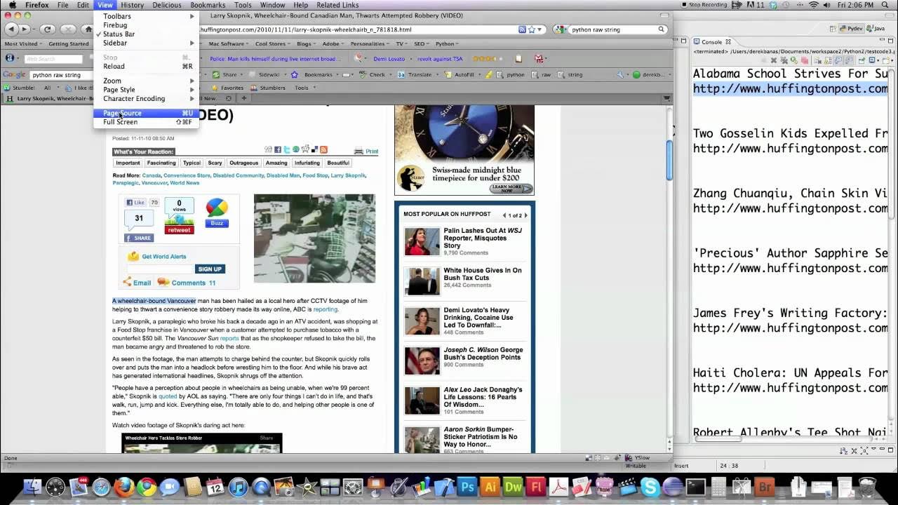 Python 2.7 Tutorial Pt 13 Website Scraping - YouTube