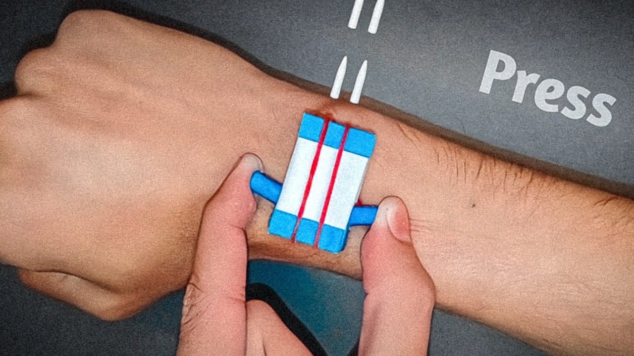 Paper Mini Gun | Easy Paper Gun | How to make a paper gun - YouTube