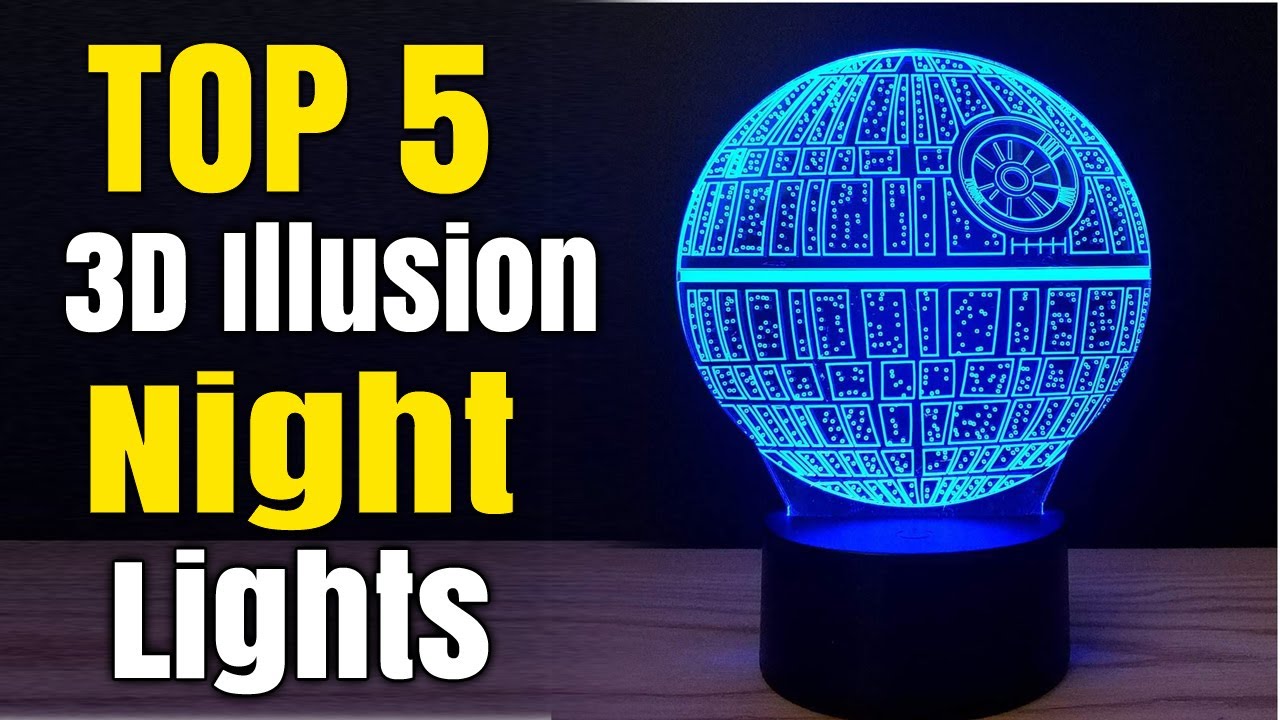 Best 3d Illusion Lamp Night Lighting Touch Button - YouTube