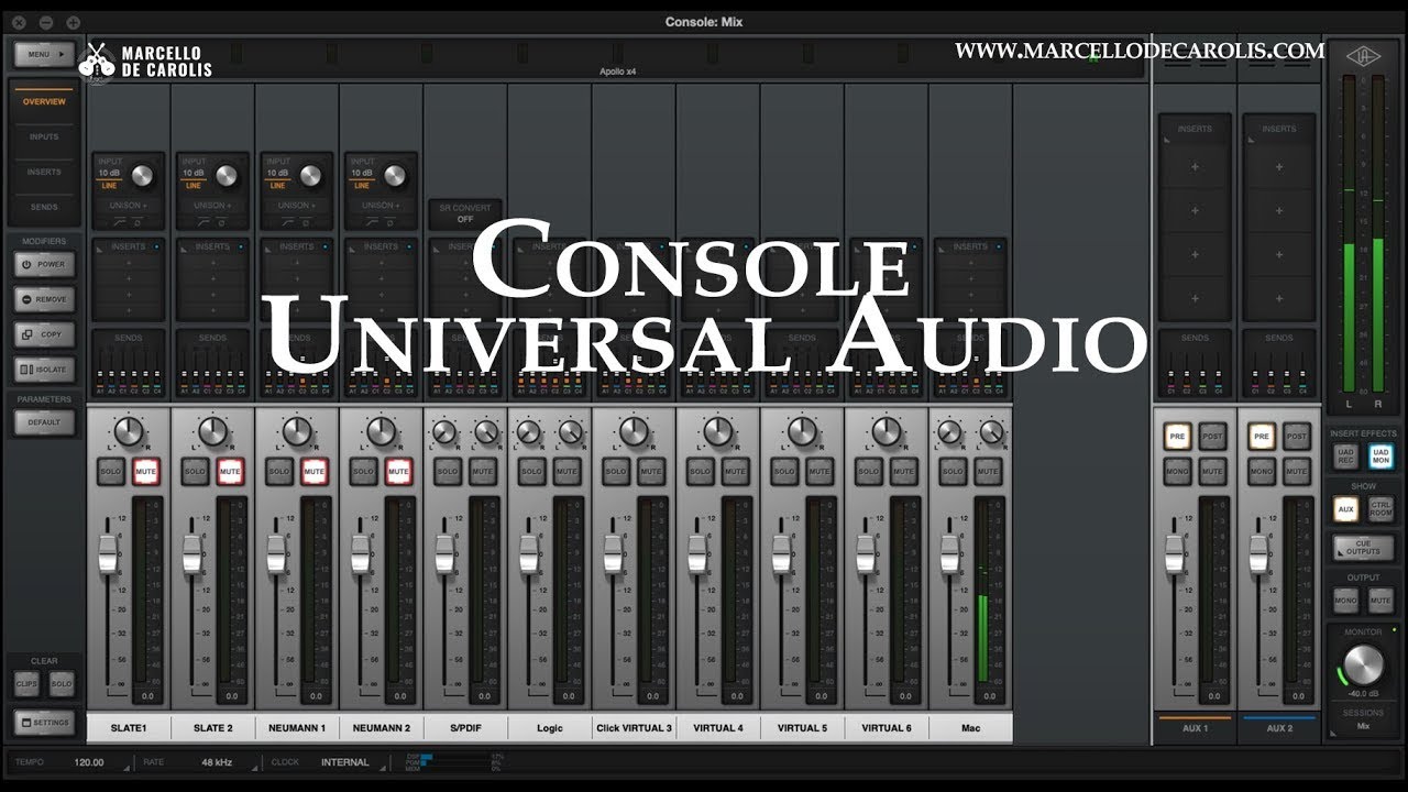 Console – Universal Audio – Tutorial Italiano - YouTube