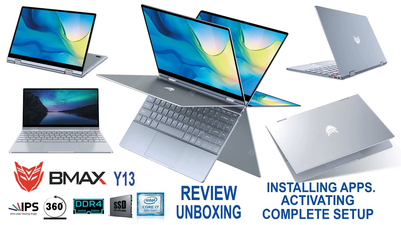 BMAX Y13 REVIEW, UNBOXING, INTALLING, ACTIVATING AND COMPLETE SETUP ...