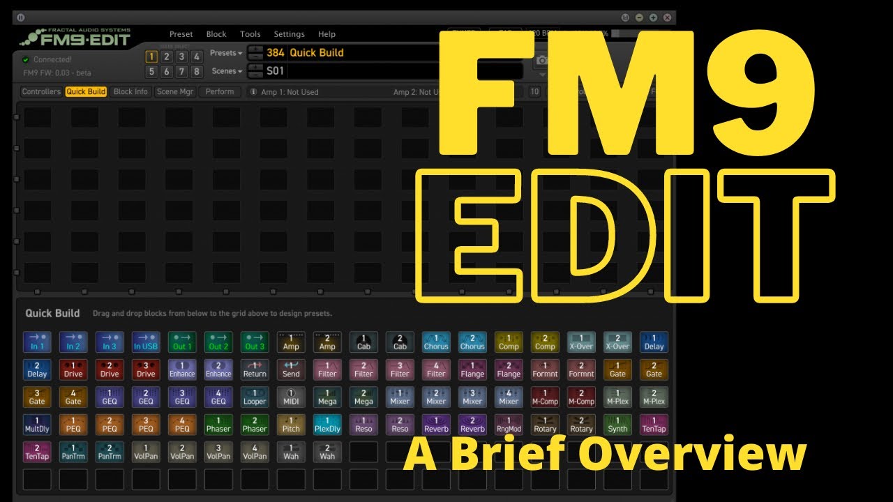 Fractal FM9 Editor: a brief overview - YouTube