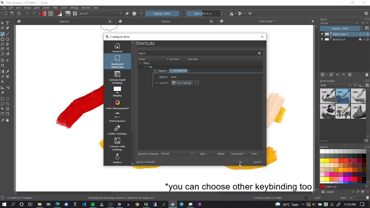 Create Export Image Shortcut In Krita Krita Export Shortcut YouTube Create Export Image Shortcut In Krita Krita Export Shortcut YouTube