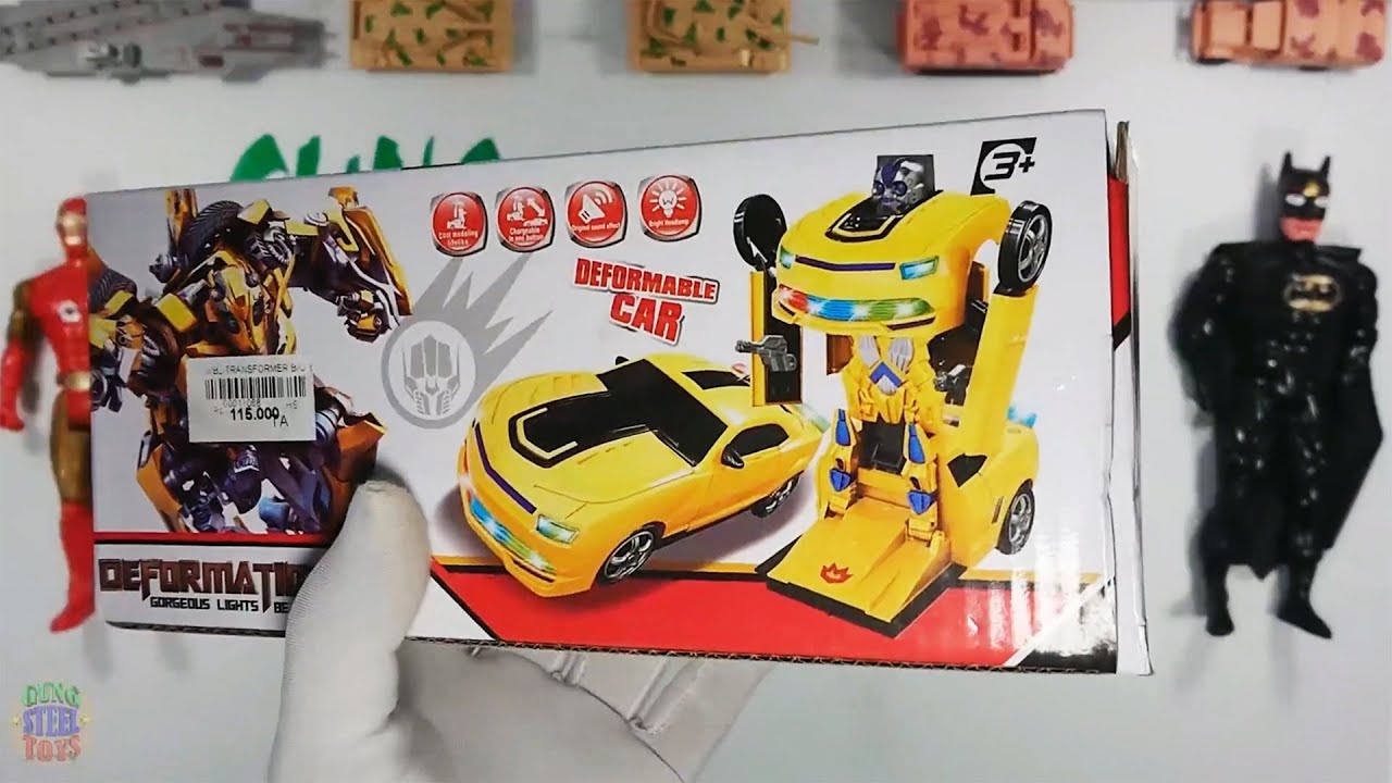 Mainan Mobil Transformers Kuning - YouTube