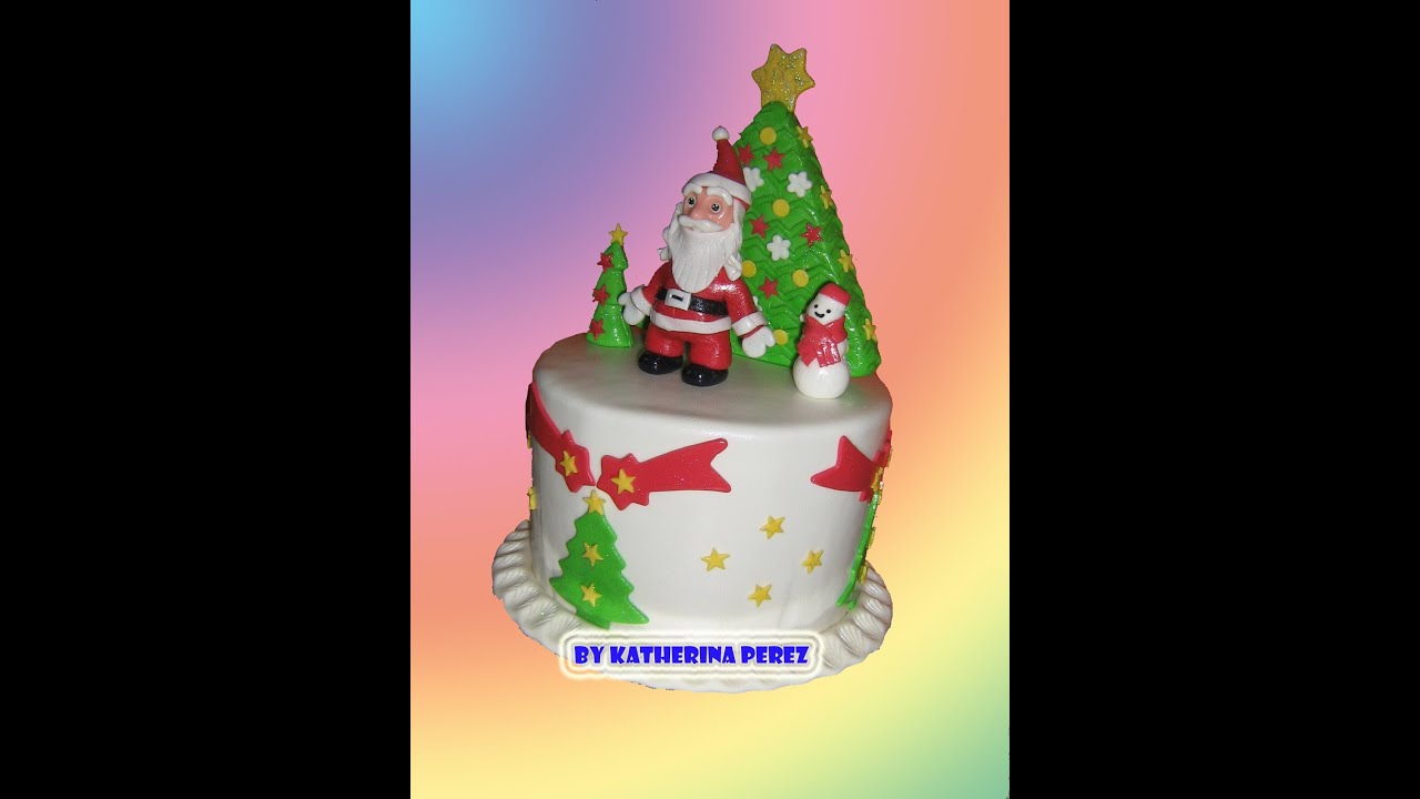 PAPA NOEL TOPPER / SANTA CLAUS CAKE TOPPER 1 - YouTube