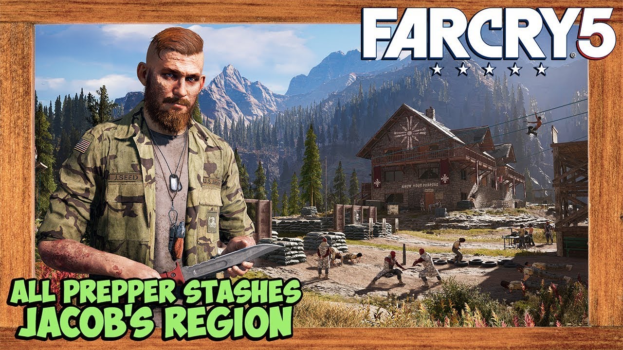 Far Cry 5 All Prepper Stash Locations Jacob's Region - YouTube