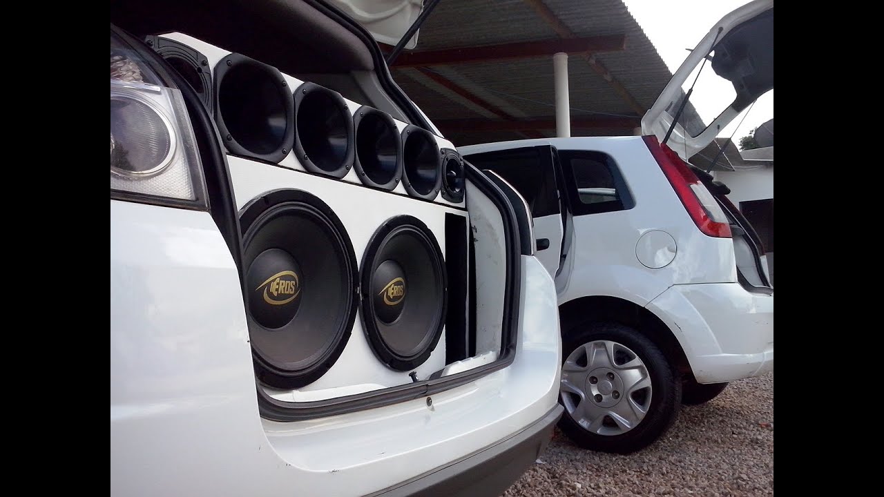 Ford KA tocando com duas eros 400 RMS - YouTube