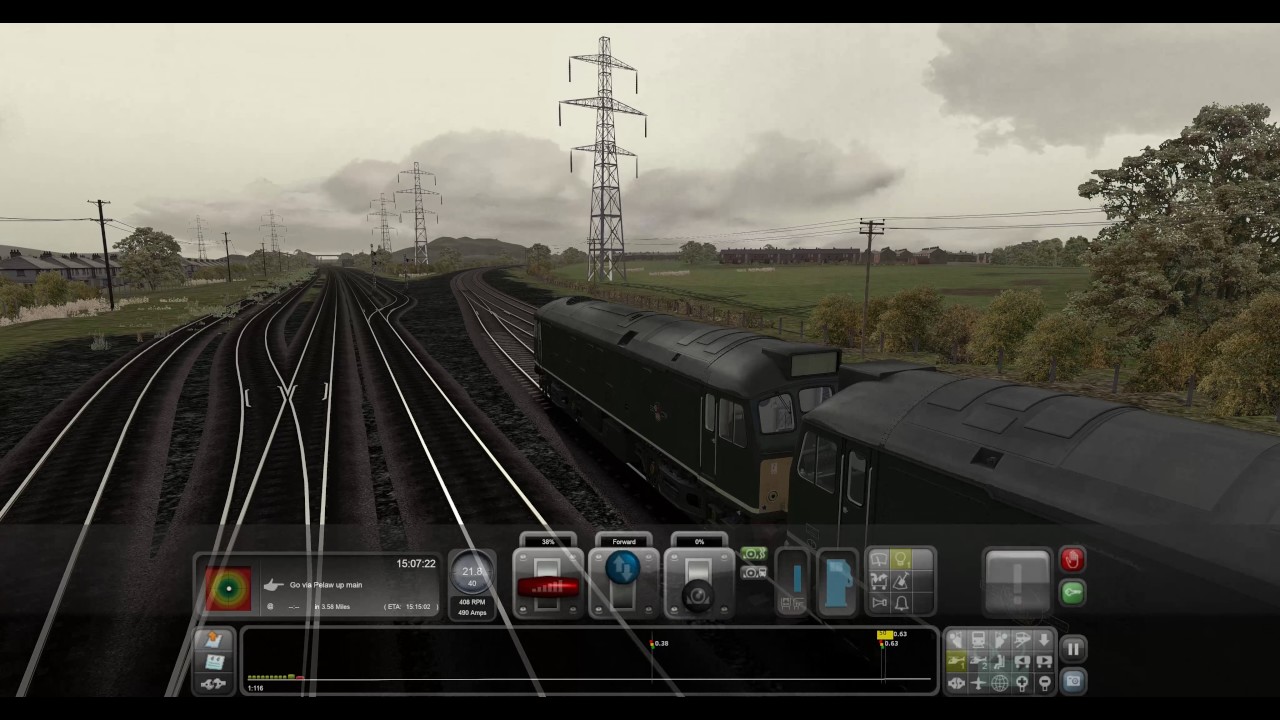 Train simulator in 4k. Tyne Dock to Tyne Yard Via Gateshead with 2x ...