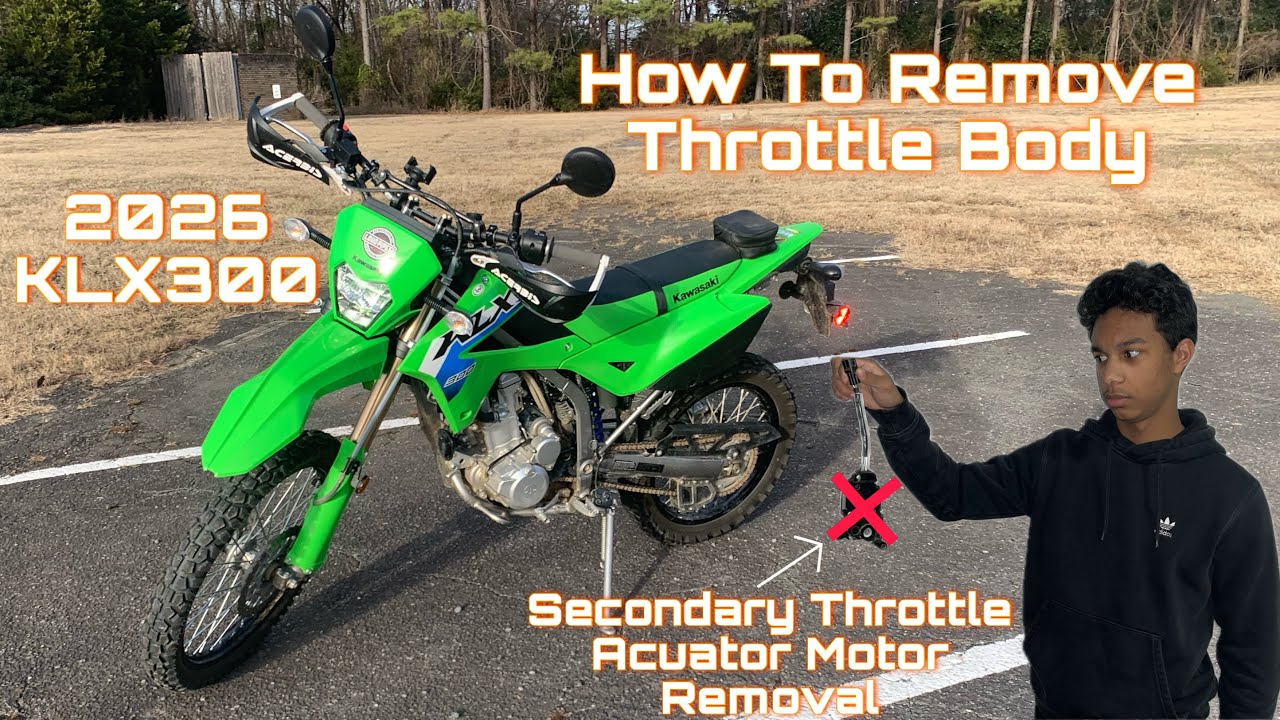 2026 KLX300: How to Remove Throttle Body & Secondary Throttle Plate ...