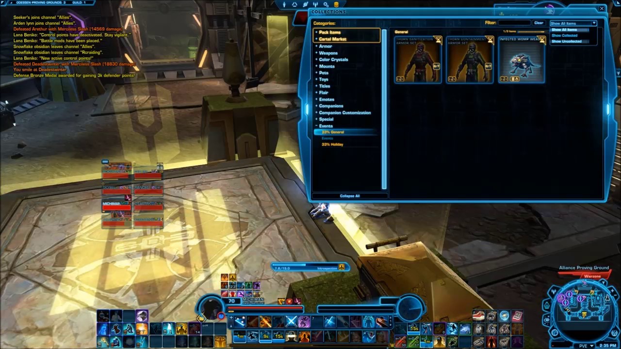 SWTOR 70 Watchman Sentinel PVP Odessen Proving Grounds (Jedi covenant ...