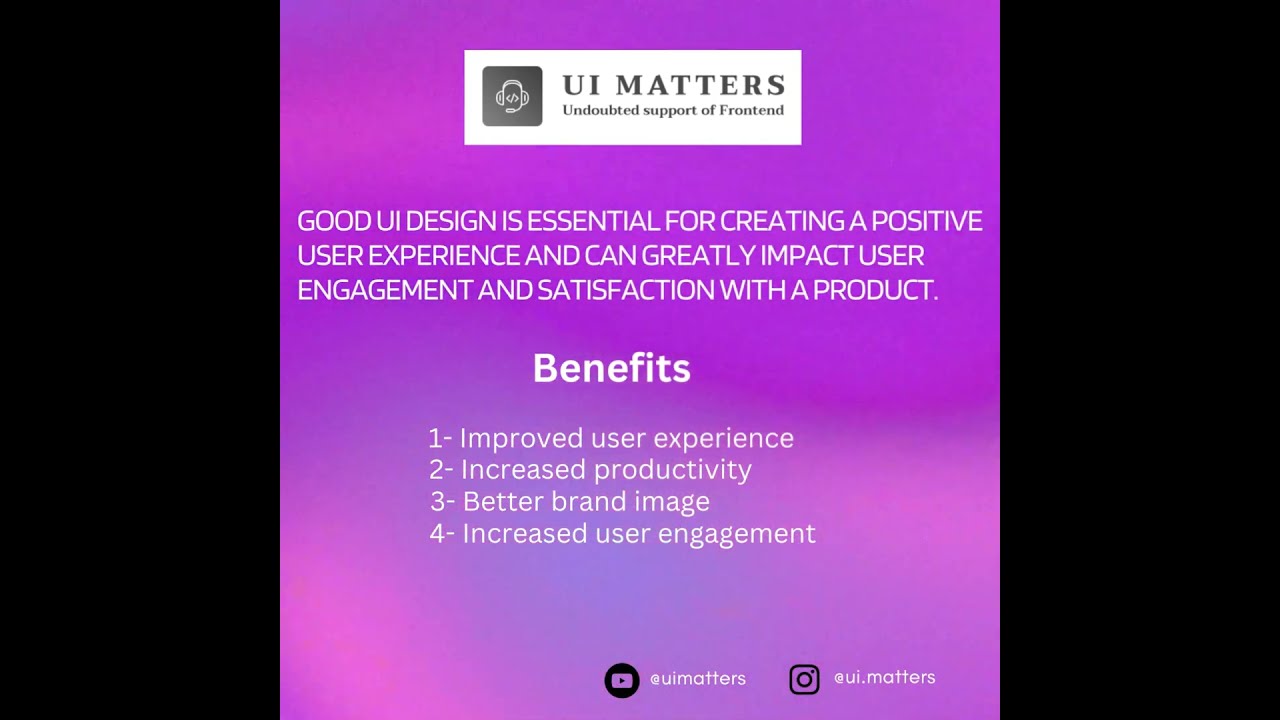 What Is UI And It s Benefits YouTube What Is UI And It s Benefits YouTube