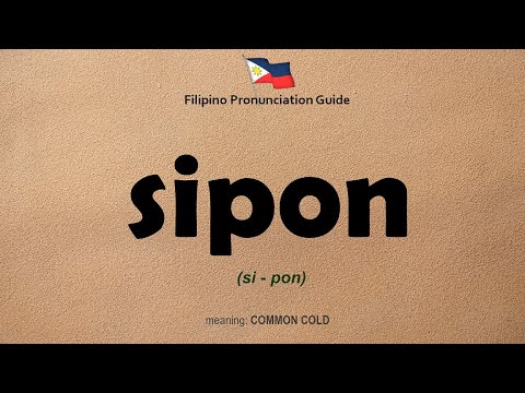 How to Pronounce SIPON | Filipino Pronunciation | Tagalog Pronunciation ...
