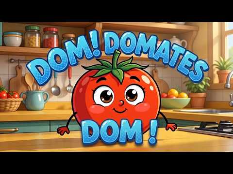Dom Dom Domates 🍅 | Meyveler ve Sebzeler Çocuk Şarkısı | Eğlenceli Çocuk Şarkısı |टम टम टमाटर 🍅