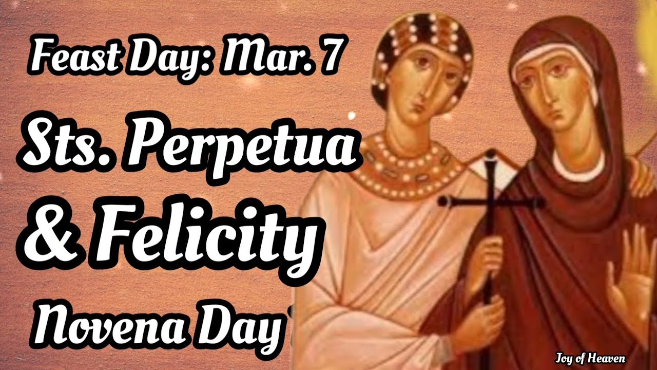 STS. PERPETUA AND FELICITY Novena Day 1 / Patron Saints of Mothers ...