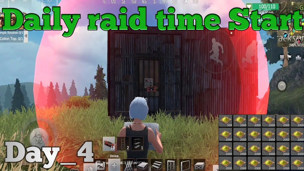 Daily Raid Time Start Let's Go Day_4 || Last day Rules Survival ...