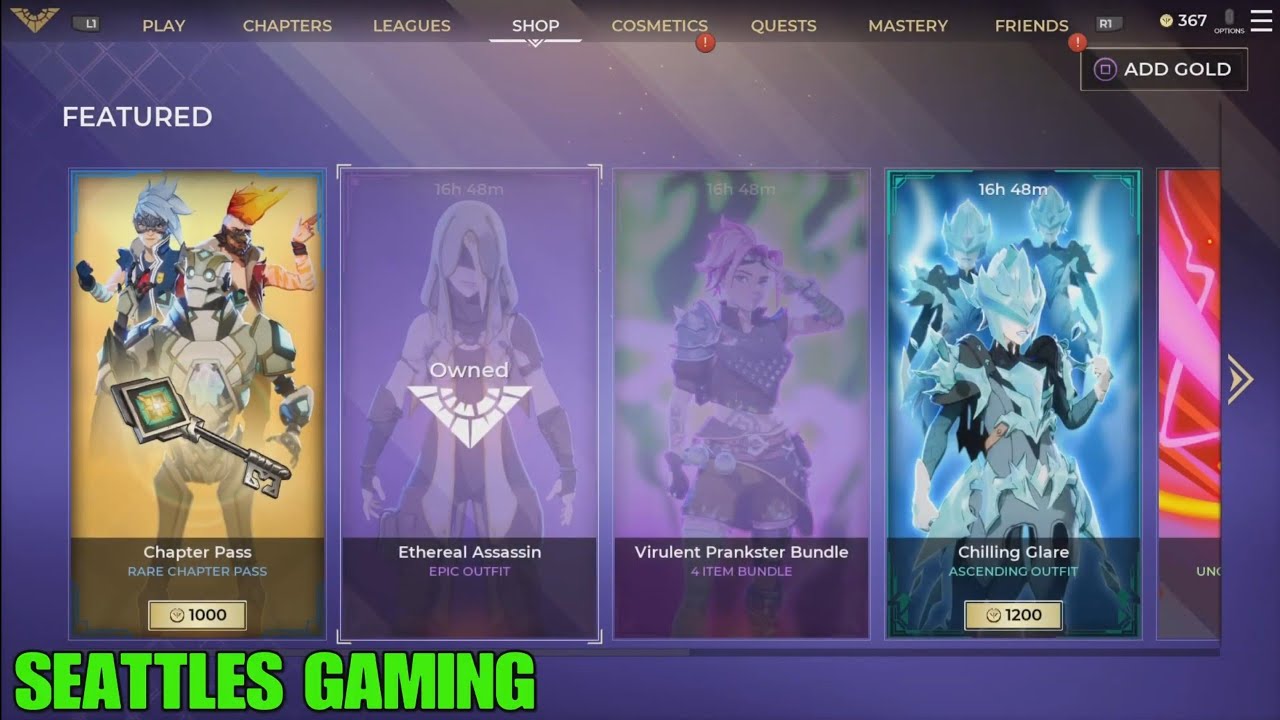 SPELLBREAK ITEM SHOP "ETHEREAL ASSASSIN" 08/04/2021, SEATTLES GAMING ...