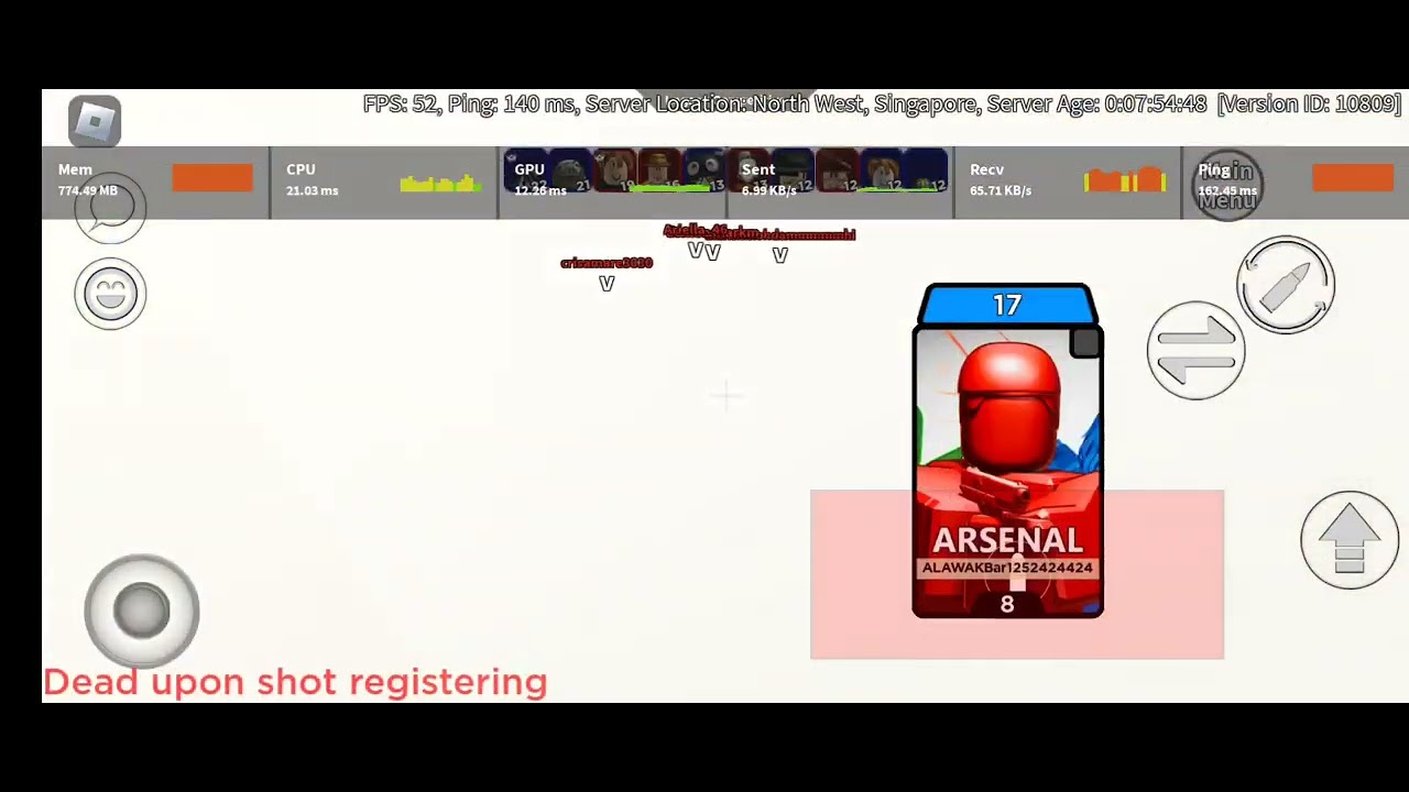 roblox arsenal snapdragon 680 redmi 10c 4/64 - YouTube