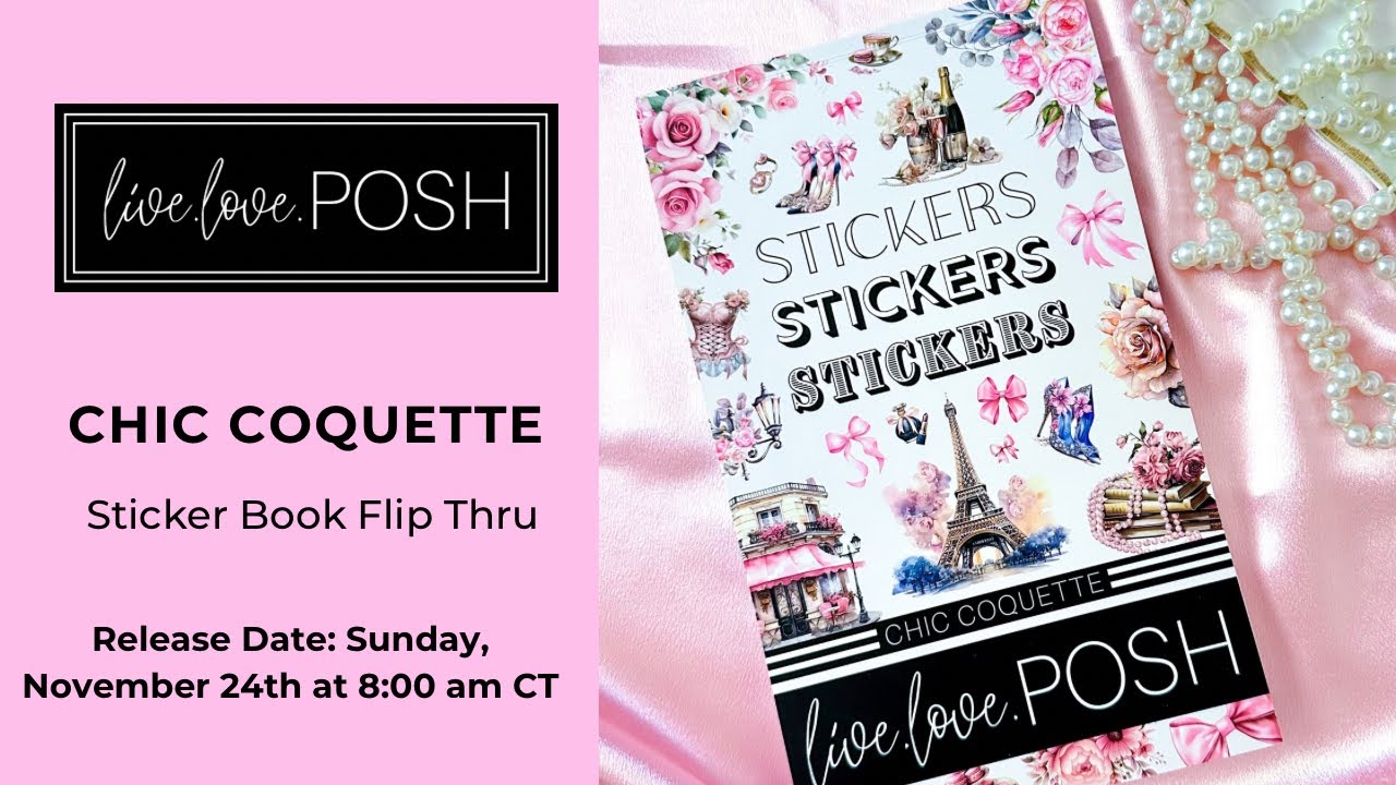 CHIC COQUETTE STICKER BOOK FLIP THROUGH - YouTube