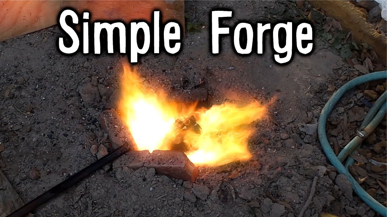 I made a FORGE | Simple and easy ground forge - YouTube