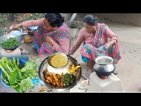 mustard vegetable(rai sak)home Planted with village life cooking - YouTube